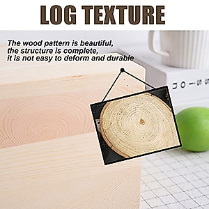 kathson Wood Chinchilla House Natural Handcrafted Guinea Pig Hideout Small Animals Hut with Window and Wooden Climbing Platform x 4 for Guinea Pigs Chinchilla Squirrel Hedgehog