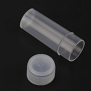 5ML Plastic Sample Bottles, 50 Pcs Small Clear Bottle, Scientific Plastic Test Tubes Screw Top Tube Vial Clear Seal