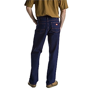 Dickies mens Big & Tall Regular-fit Five-pocket Work jeans, Indigo Blue, 46W x 32L US