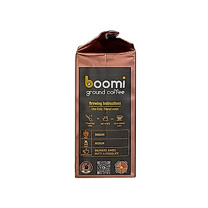 Araku Boomi Anytime Java Coffee (Single Origin Ground Coffee, Medium Roast) | 100% Arabica | Low Acid Coffee, Drip & French Press Coffee Ground (12 Ounce Bag)
