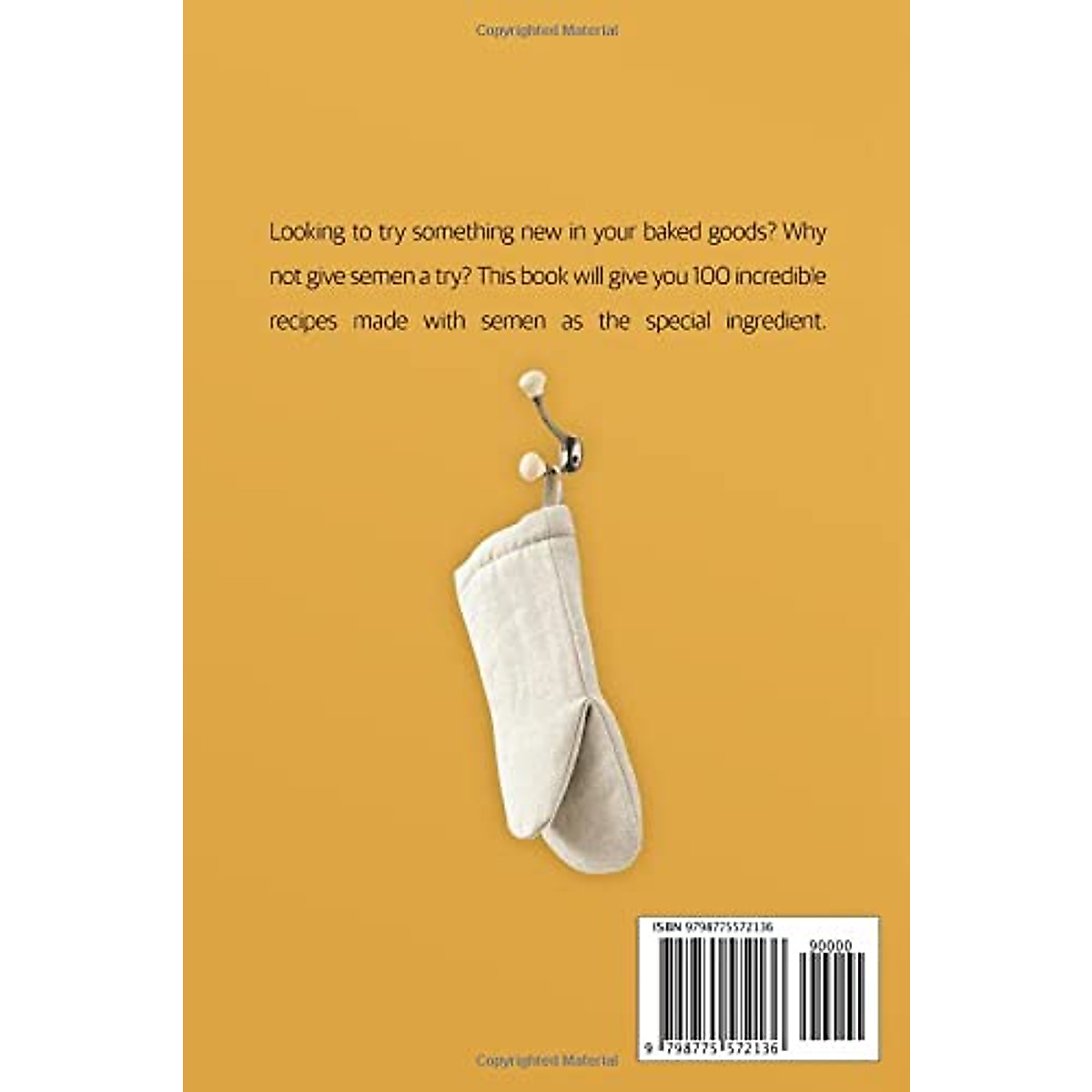 Baking With Semen: Funny Gag Gift Blank Notebook To Fool Your Friends