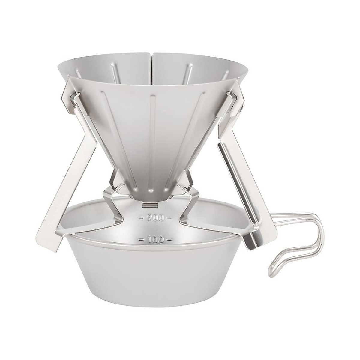 Snow Peak Field Barista Collapsible Coffee Dripper, Stainless Steel, CS-117