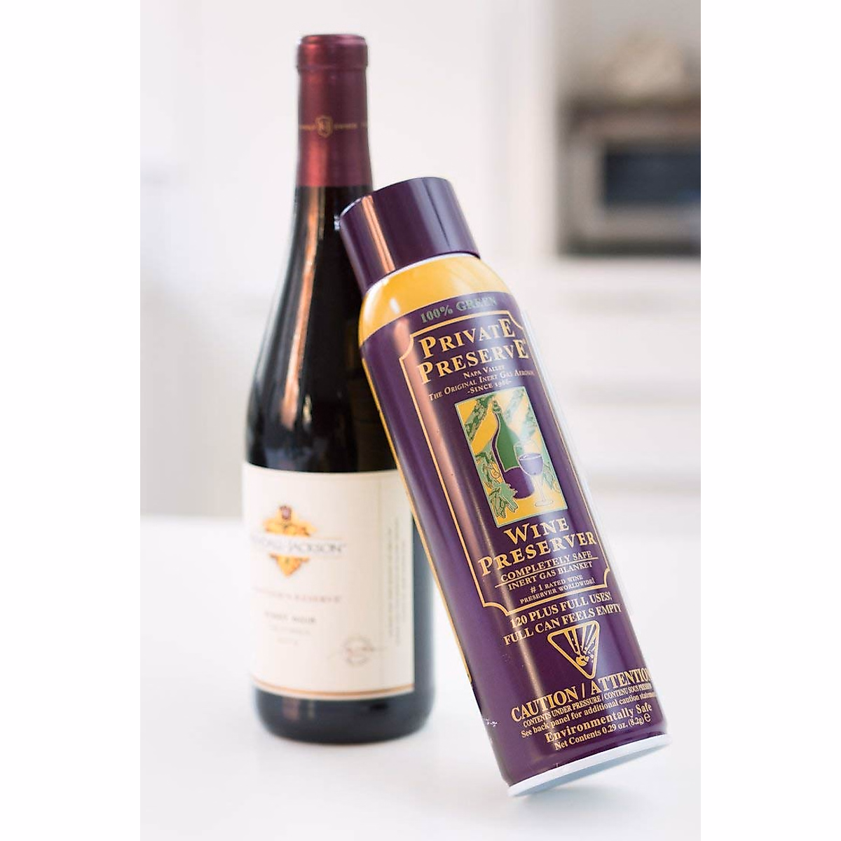 Private Preserve Wine Preservation System | 100% Green Gas Based | Suitable for all Wine, Port, Sake, Cognac, Whiskey, Fine Oil and Vinegar