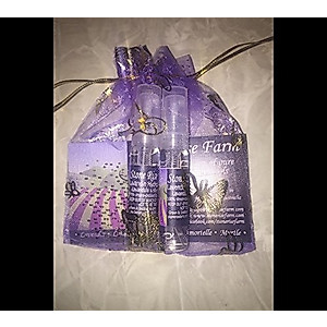 Ankirol 100pcs Mini Sheer Organza Wedding Favor Bags 3.5x4.5'' Luxury Jewelry Candy Gift Card Bags with Gold Line Drawstring Pouches Butterflies (Light Purple)