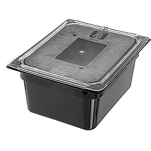 Carlisle FoodService Products 10236U07 StorPlus Half Size Polycarbonate Universal Flat Surface Food Pan Lid, Clear