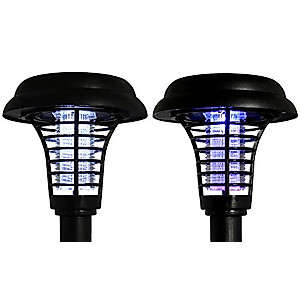 Bluedot Trading Solar Powered Pathway Lights & Bug Zappers Mosquito Bug Zapper All-in-One Wireless for Outdoor Use in Gardens, Landscapes, Pathways, and Yards