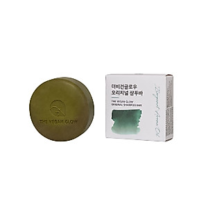 The Vegan Glow] Original Shampoo Bar, All Natural, Sulfate-Free, Silicon-free, Paraben-Free, Cruelty-Free, 100g / 3.5oz
