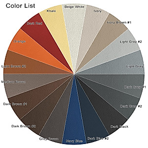 ILOFRI Large Leather Repair Patch 60x17 inch, Self Adhesive Vinyl and Leather Repair Tape Kit for Couch, Car Seat, Furniture, Upholstery, Sofa, Chairs, Handbags - Beige White