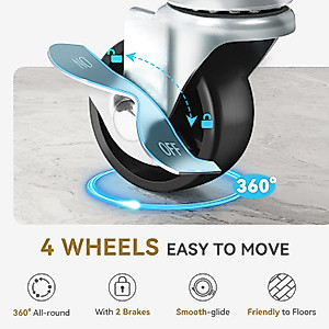 SOLEDI Laundry Basket with Wheels, Laundry Hamper with Lid 90L(23.8 gal), Clothes Hamper with Bag Removable - Rolling Laundry Basket, Move Smoothly- Suitable for Apartment, Bathroom, Bedroom, Dorm