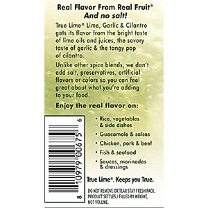True Lime Lime, Garlic & Cilantro Spice Blend, 1.94 ounces