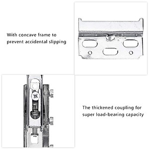 2Pcs Concealed Cabinet Hanger Universal Cupboard Wall Brackets Unit Heavy Duty Kitchen Wall Unit Cabinet Plates for Kitchen Bedroom Dinining Room Study