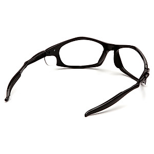 Pyramex Solara Safety Eyewear, Clear Lens With Black Frame