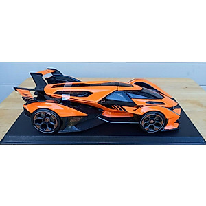 Maisto Lamborghini V12 Vision Gran Turismo Orange Metallic Special Edition 1/18 Diecast Model Car