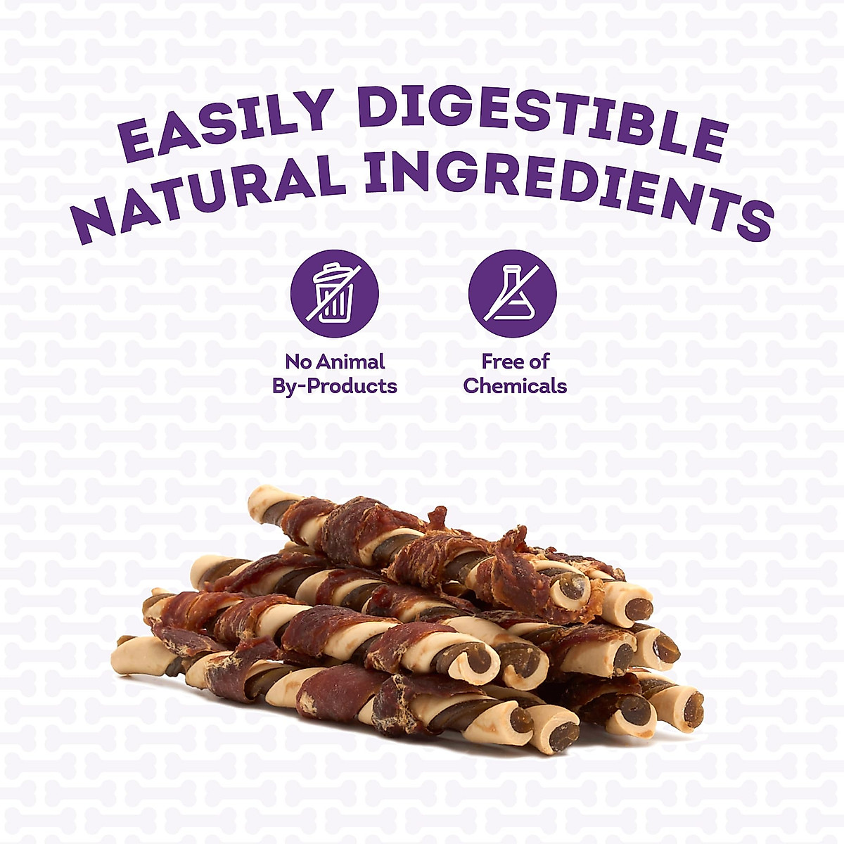 Treatly IncrediChews Stick w/Duck Meat Wrap Dog Chew Treats - 10 Count/1 Pack