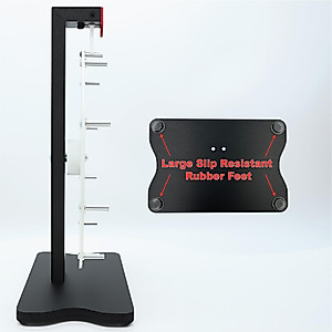 Whirl of Fun 12 inch Black Prize Wheel - Spinning Wheel for Prizes with Stand, 10 Slots, Customize Erasable Dry Erase Surface, Portable, Tools Included, Made in USA