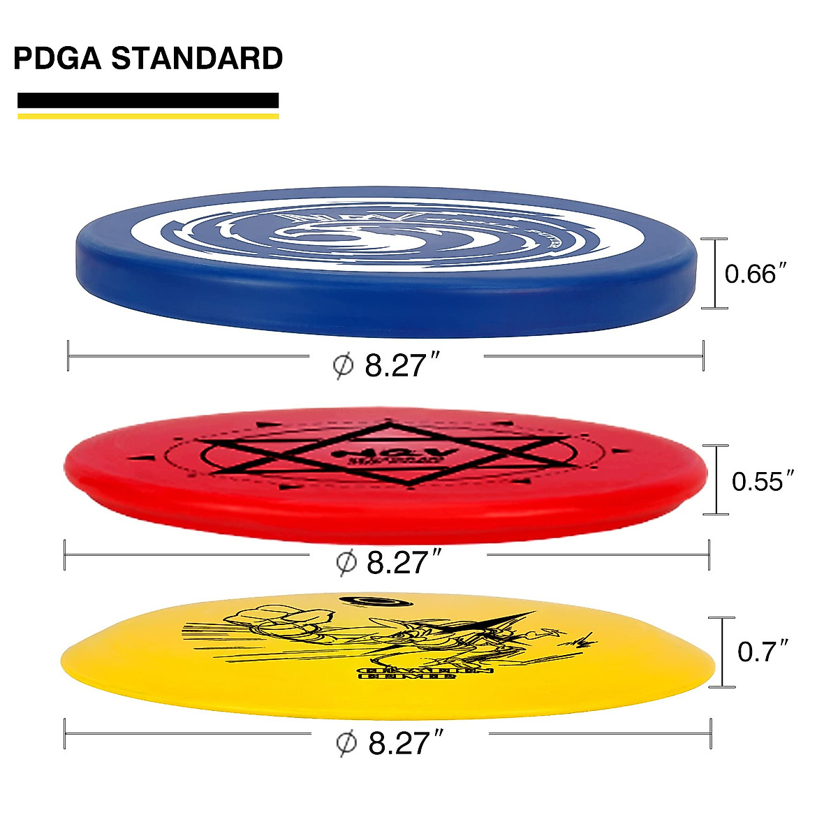 Disc Golf Set with Green Bag & Pickleball Net with 4 Pickleballs