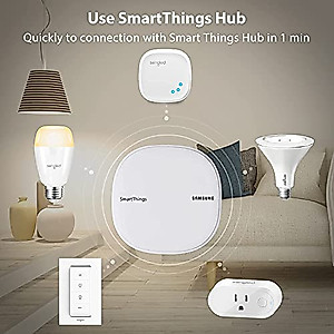 BR30 Soft White zigbee Bulb Bundle with BR30 Color zigbee Bulb, Smart Light Bulb Compatible with Alexa, Google Home, SmartThings, Indoor Flood Light for Cans, 650 LM E26, Smart Hub Required