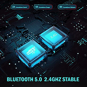 BEITONG Wireless Mobile Phone Game Controller, Bluetooth Gaming Controller Gamepad with Button Custom Function and No activation for iPhone/iPad/Android Mobile Smartphone Tablet (W1, Black)