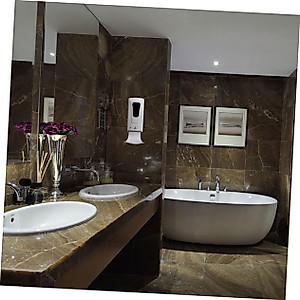 STOBAZA 2pcs Plastic Water Tray Foaming Drip Trays Decorative Tray Garnish Tray Wall Mount Soap Dispenser Stand Bracket Foam Soap Decorative Soap Abs Drop White Washing Machine