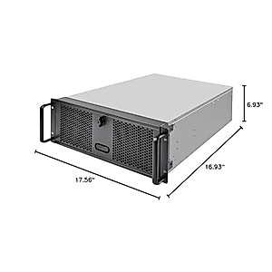 SilverStone Technology 4U Rackmount Server Chassis with 3 X 5.25 Front Bays with CEB/ATX/mATX/Mitx Support RM400 Cases SST-RM400