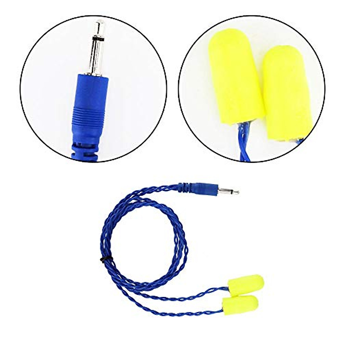 Mono Racing Speaker Sportsman Foam Earbud Auto Racing Mini Noise Reduction Foam Earbuds Headphone Earpads-1/8 Plug