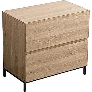 Elegant Decor 32 inch lateral File Cabinet in Mango Wood