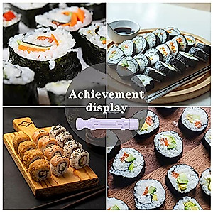 URED Professional Super Space Sushi Bazooka, Upgrade Sushi Roller Mold Food Grade Plastic, Rice Vegetable Meat Diy Sushi Making Kit Machinekitchen Utensils White (white)