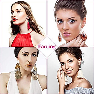 Earring Hooks, Anezus 1900Pcs Earring Making Supplies Kit with Jewelry Hooks, Fish Hook Earrings, Earring Backs, Jump Rings for Jewelry Making and Earring Repair,Gifts for Women