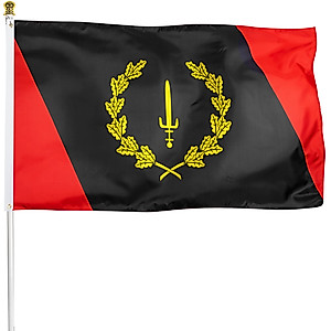XIFAN Premium Black American Heritage Flag 1967, 3x5 FT Heavyweight 100D Quality Polyester, Vibrant Print Double Stitched, Black Lives Matter Indoor Outdoor Decoration