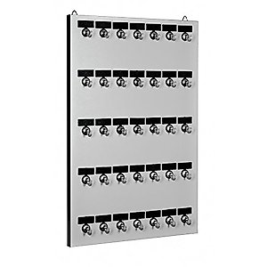 Key Hook, Key Rack #35MGN, 35 Extra Space Bolted Metal Hooks with 'Customize Name Plate', (35 Sets of Tag & Ring Included) - Made in USA