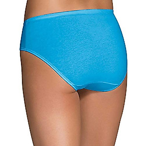Fruit Of The Loom Women's 6 Pack Comfort Covered Cotton Hipster Panties, Assorted, 5