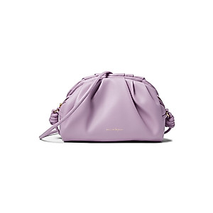 Nanette Lepore Nadia Half Moon Pleated Crossbody Lavender One Size