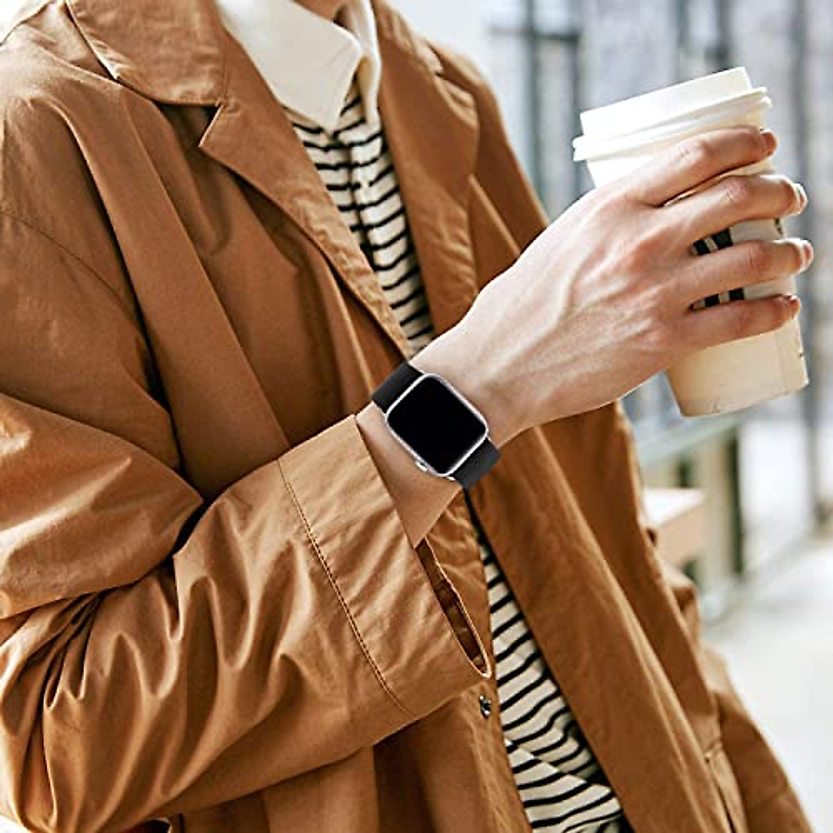 4 Pack Stretchy Nylon Bands Compatible with Apple Watch Band 38mm 40mm 41mm 42mm 44mm 45mm 49mm for Women Men, Elastic Solo Loop Adjustable Sport Braided Strap for iWatch Series 8 7 SE 6 5 4 3 2 1