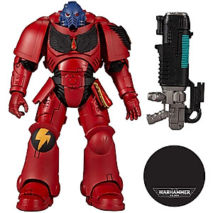 McFarlane Toys Warhammer 40,000 Blood Angel Primaris Space Marine Hellblaster 7" Action Figure