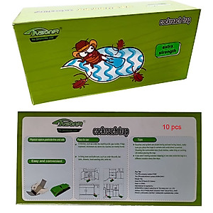 Roach Killer,Roach Killer Indoor infestation,Cockroach Killer Indoor Home,Roach Traps,Cockroach Killer,Roach Bait,Roach Motel,Child & Pet Friendly (10 Pack)