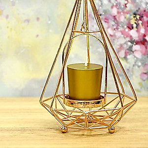 Zest Candle 12-Piece Votive Candles, Metallic Gold