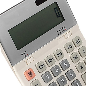 Calculator Classic Durable Financial Accounting Money Large Dual Power Large Screen Large Buttons Desktop Solar (Color : A, Size