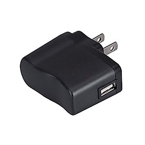 AGPTEK USB Wall Charger 5V 500mA for iPod, Sony, Walkmam, SanDisk MP3 MP4 Player, Fitness Tracker, Fitbit, Black