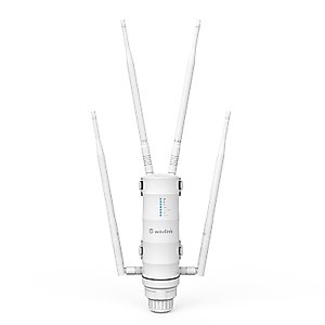 WAVLINK Outdoor WiFi Extender AC1200, Weatherproof Outdoor Access Point with PoE | Dual Band 2.4 & 5GHz | Detachable Antennas | Up to 64-96 Connections for Business Home