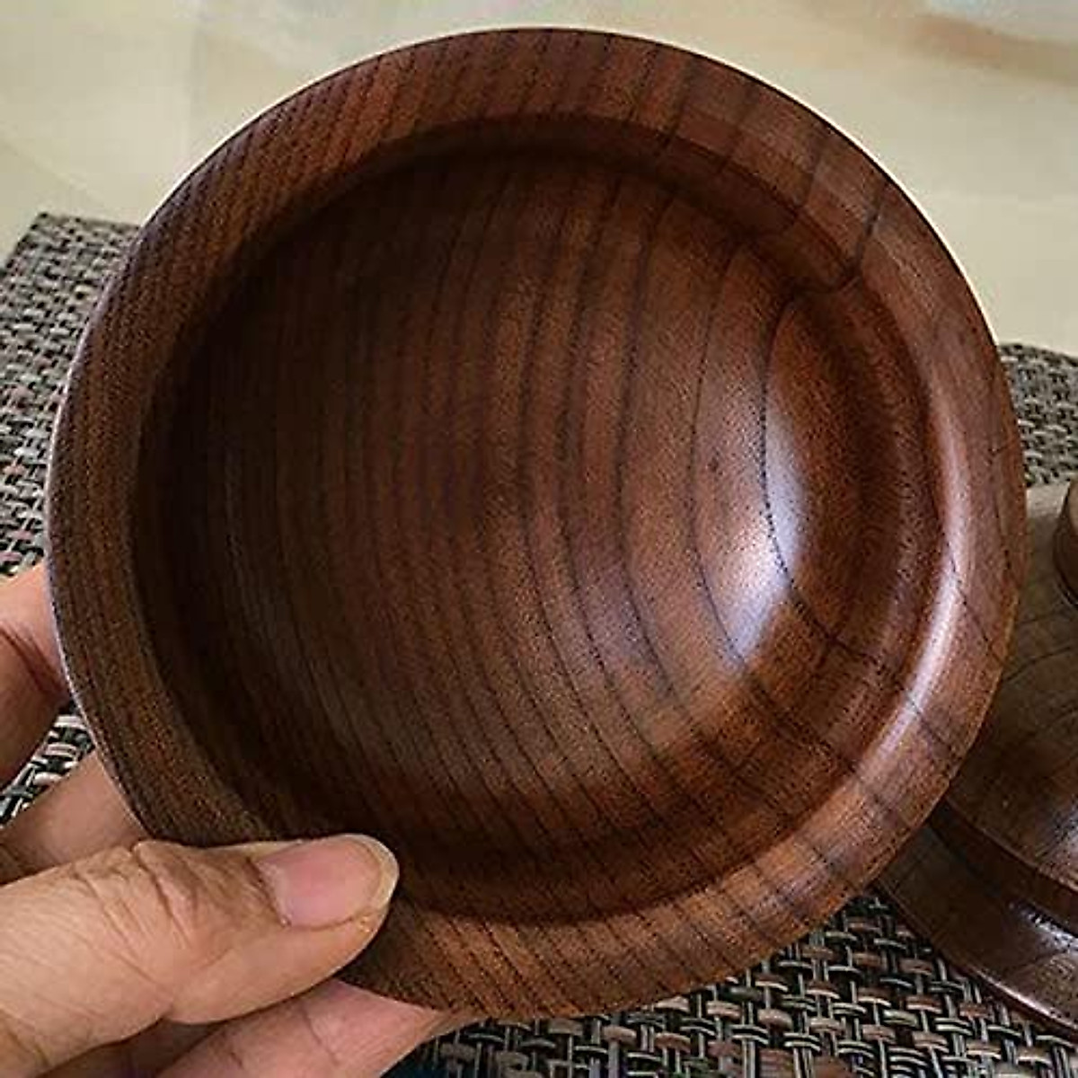 BYNNIX Log Small Wine Glass Solid Wooden Handmade Water Cup Jujube Wooden Retro Wood Teacup Milk Tea Cups Coffee Mugs Wine Cups Wood Milk Mugs For Adults