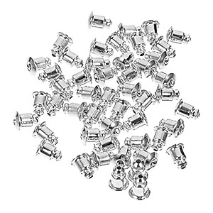 200 Pcs Earrings Earplugs Earring Backs for Studs Earring Backs for Kids Metal Earring Backs Heavy Earring Support Backs Earring Parts Earring Accessories Pierced Earring Backs