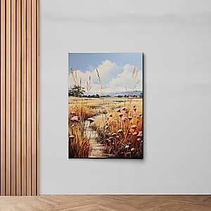 Samsung Frame TV Art Wildflower Field, Flower Meadow, Vintage print, print print, Wall Art, Art Print