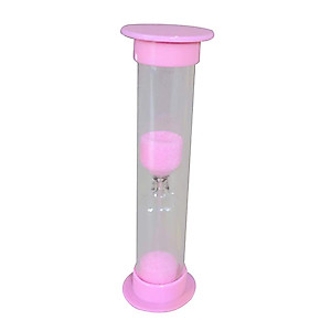 Gilroy 1pc Hourglass Sand Timer, Glass Sandglass Hourglass Timer 3 Minutes for Kids Children Brush Teeth Time Gadget Toy Gift, Random Color Random Color
