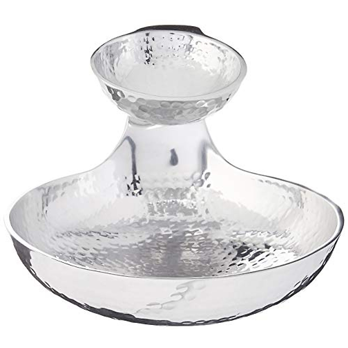 Towle Hammersmith Gooseneck Chip and Dip Server, 11-Inch