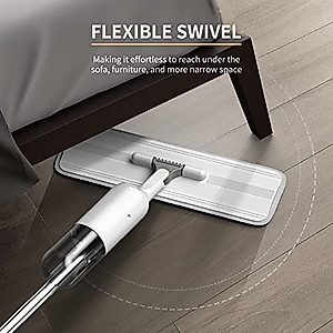 XIXIAN Spray Floor Mop for Floor Cleaning Microfiber Floor Mop Dry Wet Mop 350mL Bottle Dust Cleaning Mop Hardwood Wood Floor Cleaner Mop 360 Rotate Dry Wet Mop