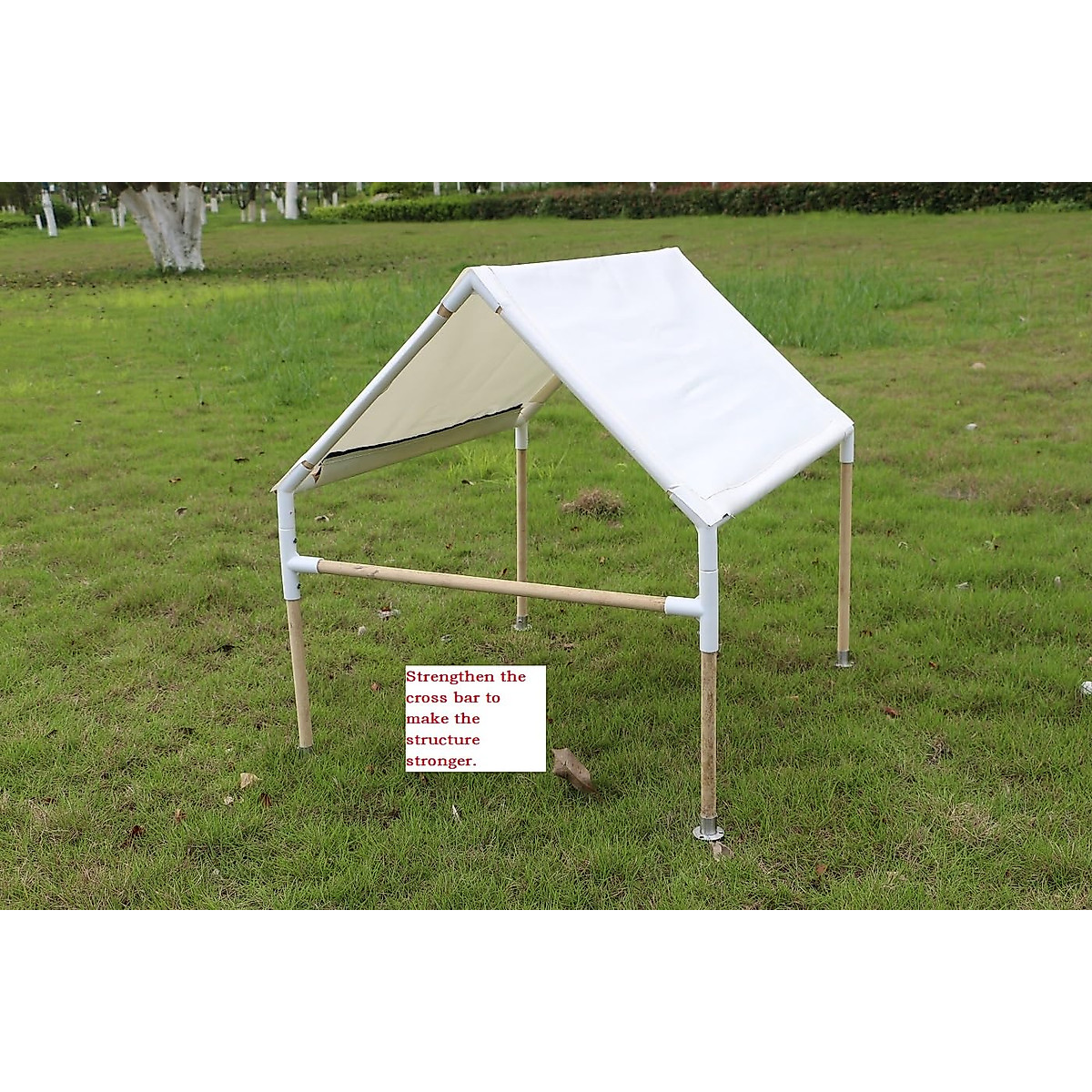 CNAINFC Robot Lawn Mower Garage, Outdoor Protective shed of Robot Lawn Mower and Charging Station, Durable rain-Proof and Ultraviolet-Proof Cover, 30 "x25 x24 White, Suitable for Outdoor Lawn.