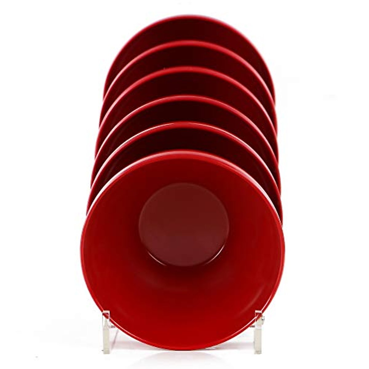Calypso Basics by Reston Lloyd Melamine Bowl, Set of 6, Red