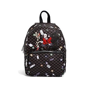 Hot Topic Kakegurui Yumeko & Kirari Checkered Mini Backpack