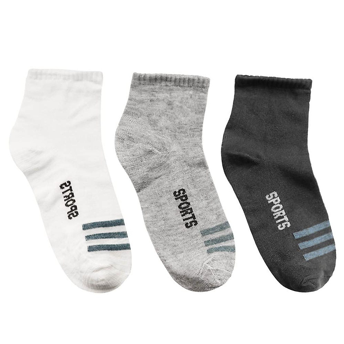 LOTUS Women Quarter Crew Cotton Heel Athletic Running Cushion Breathable Moisture Control Mesh Ventilating Comfort Fit Everyday Socks (3 Pairs)