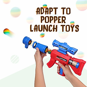 Deekin 24 Pcs Power Refill Balls Soft Foam Balls for Guns Toy, Power Refill for Replacement Reduction Stress, Age Over 12(Rainbow Color)